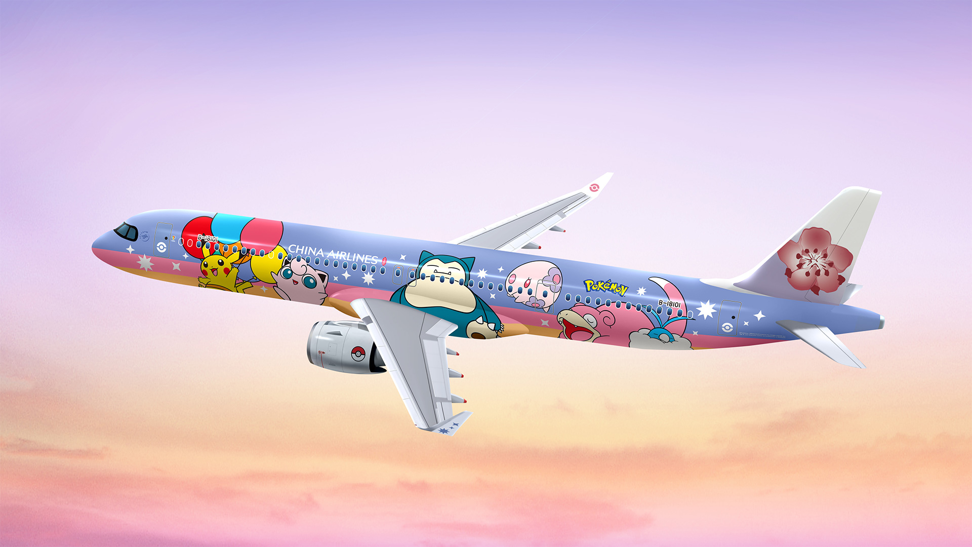 Avião da China Airlines com pintura de Pokémon | OtakuPT