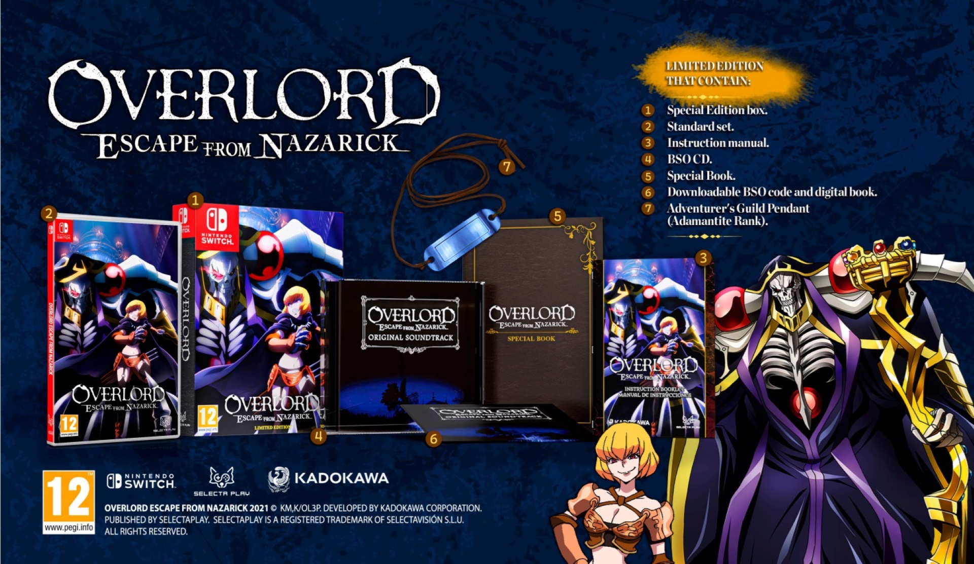 OVERLORD: ESCAPE FROM NAZARICK vai receber uma versão física limitada ...