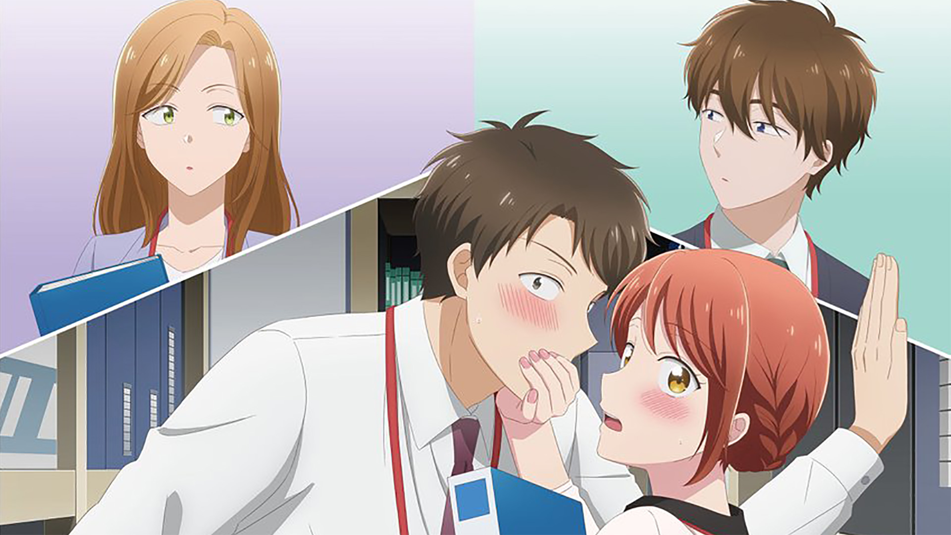 Imagem promocional da série anime de I Have a Crush at Work | OtakuPT