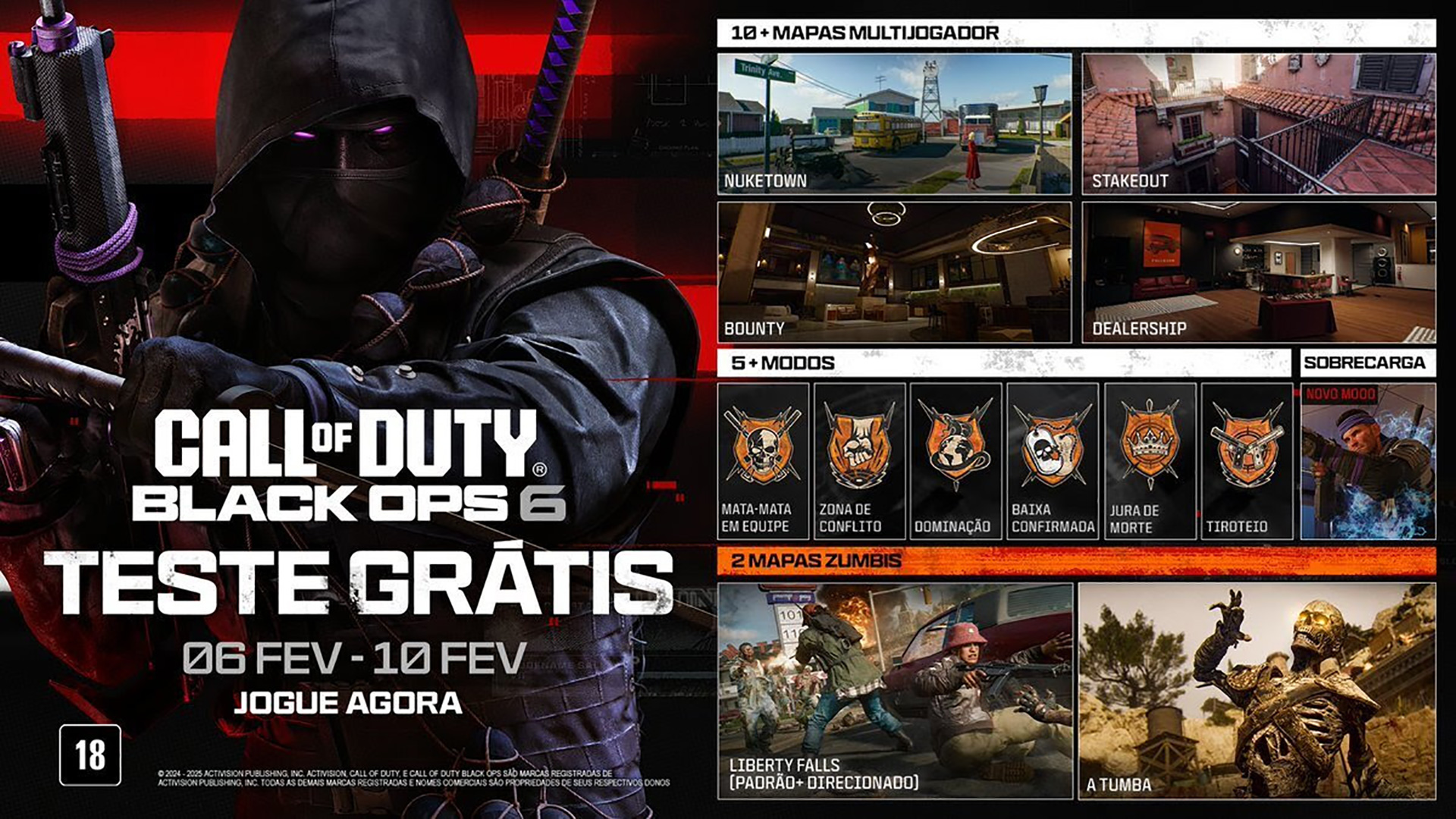 Call of Duty: Black Ops 6 de graça até 10 de fevereiro | OtakuPT