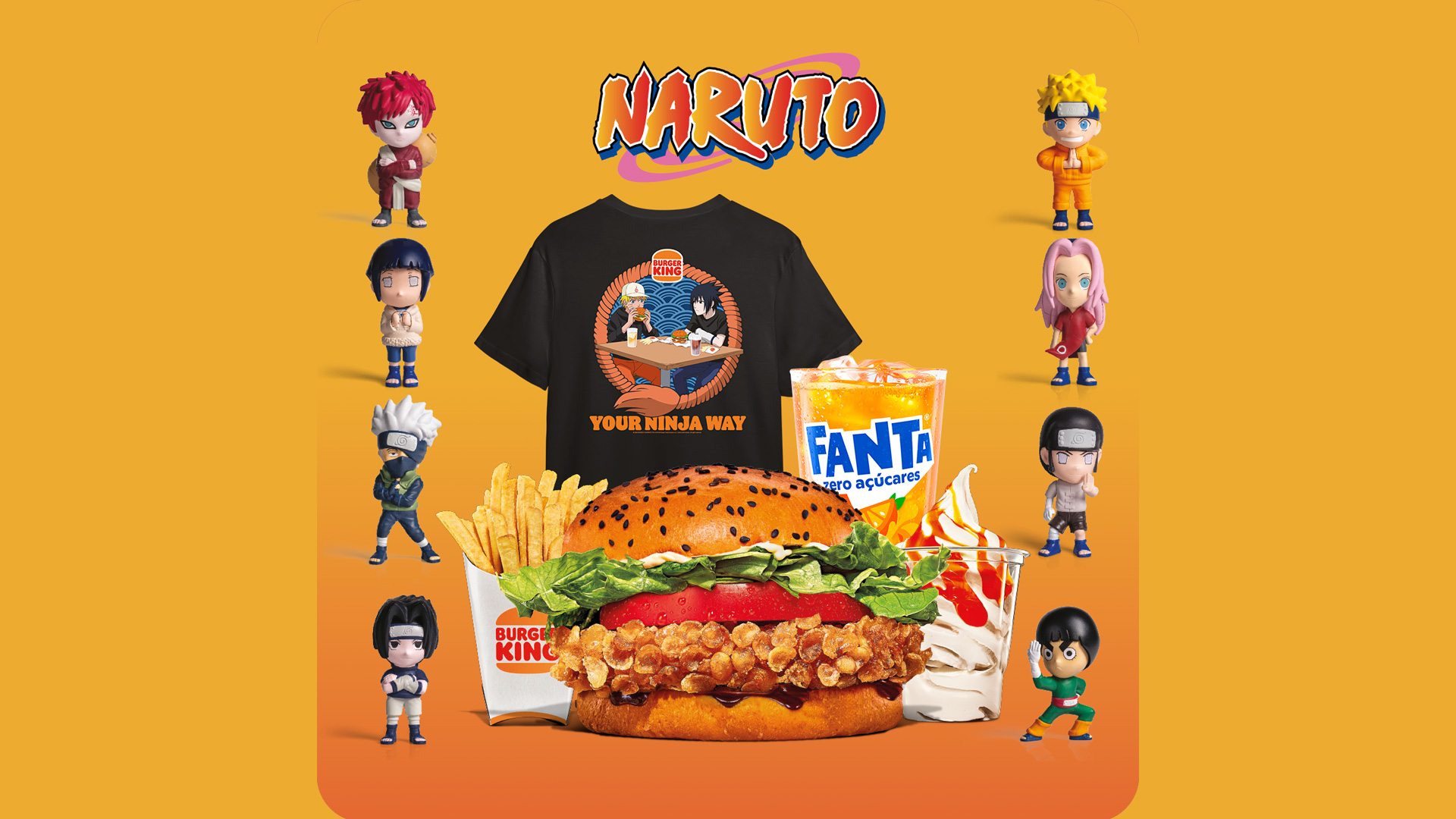 Naruto chegou à Burger King em Portugal com figuras e T-shirt | OtakuPT