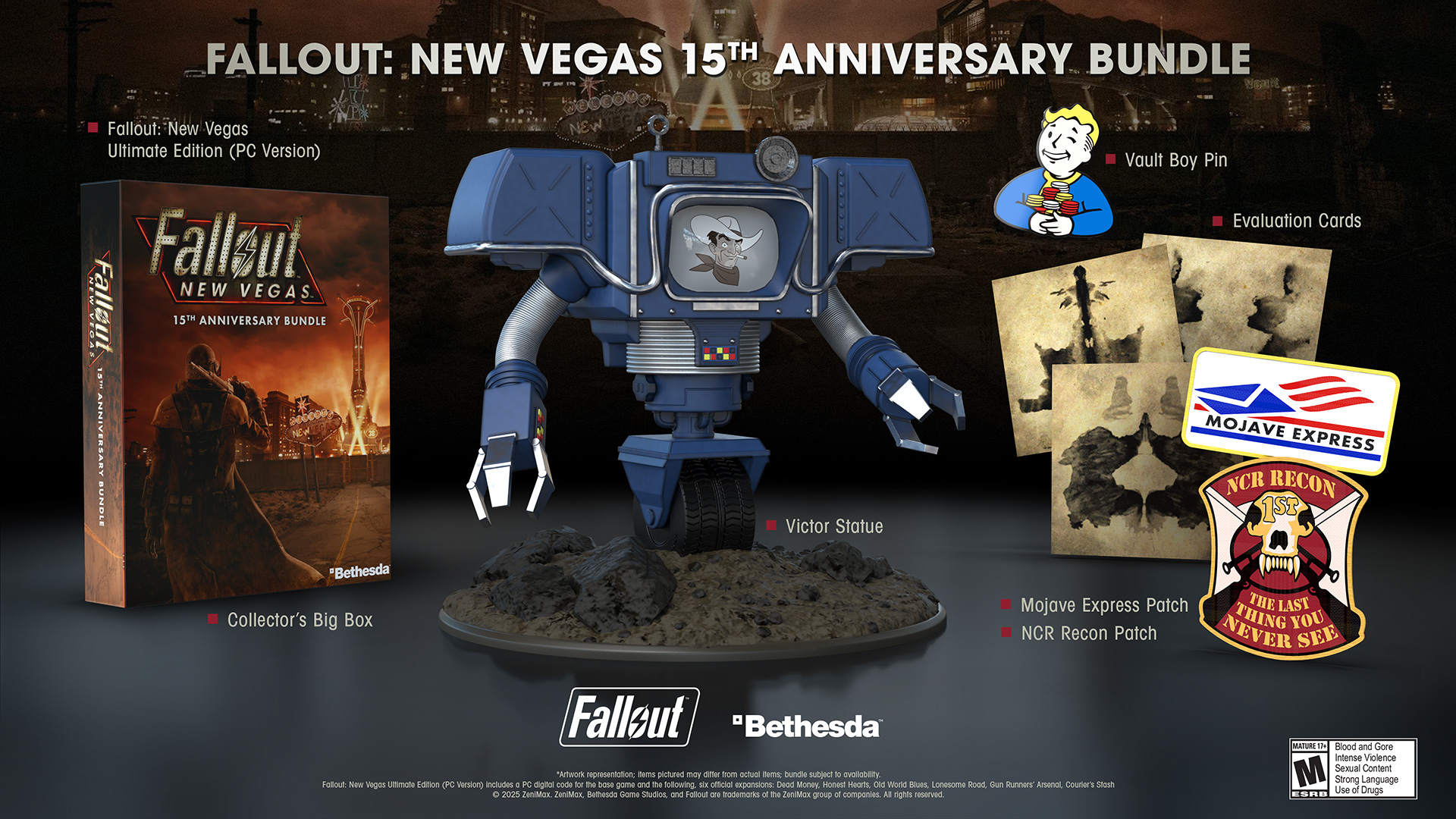 Edição física de 15º aniversário de Fallout New Vegas traz estátua de ...
