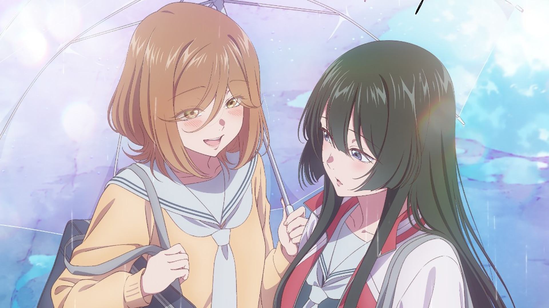 Imagem promocional e staff do anime The Moon on a Rainy Night | OtakuPT